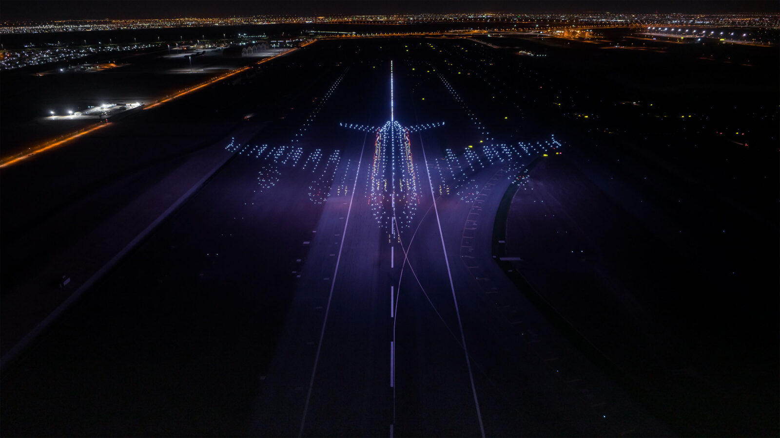 SKYMAGIC lands drone show plane on runway of Zayed International ...